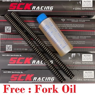 SCK RACING Fork Spring Y15ZR Y15 (V1 & V2) LC135 Y125 SYM VF3I NVX NMAX ...