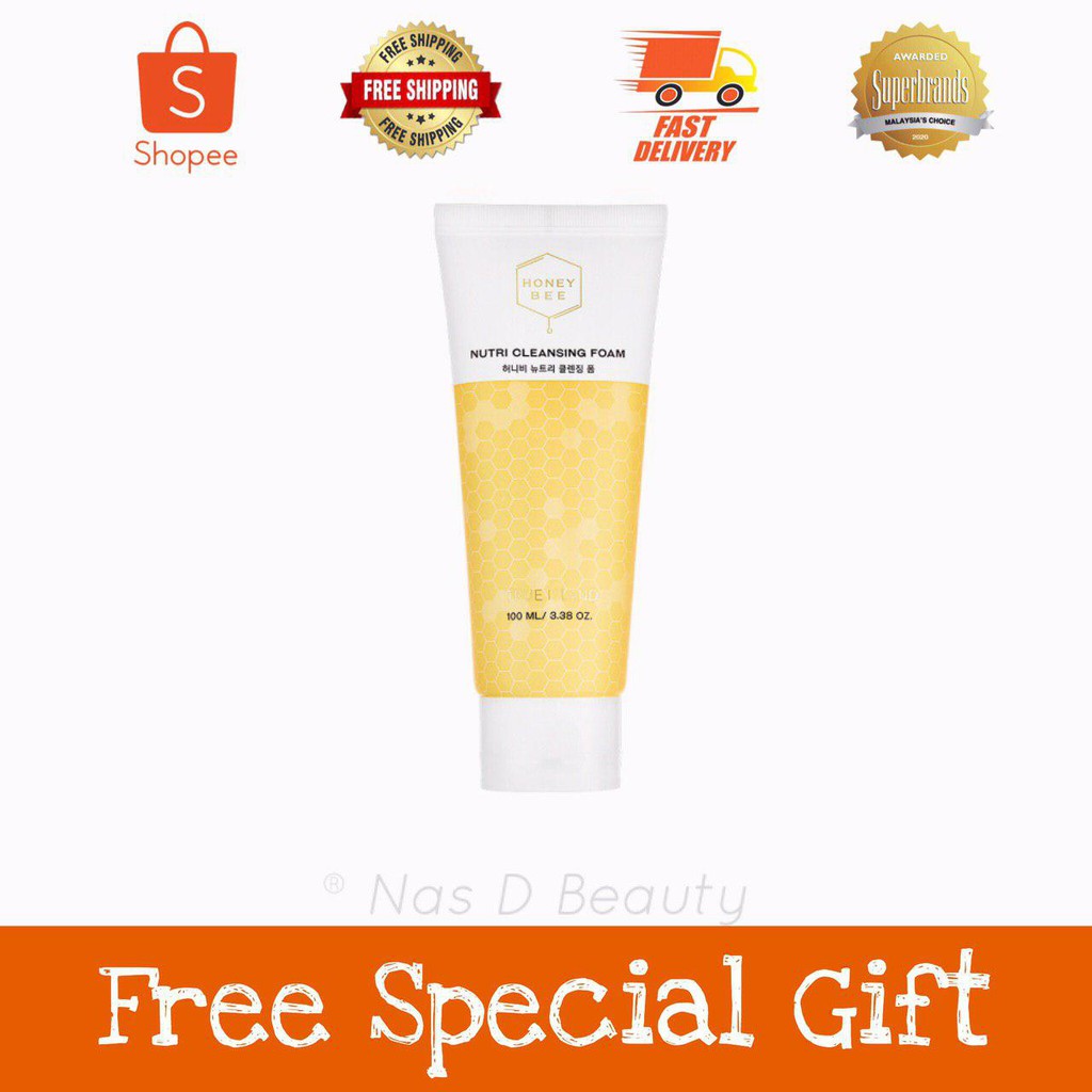 [BEST SELLER]- HONEY BEE NUTRI CLEANSING FOAM (100ML) | Shopee Malaysia