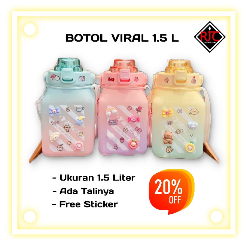 1.5 Liter Viral School Bottle | Shopee Malaysia