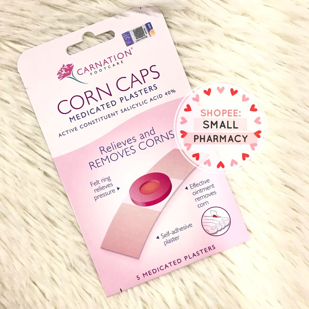 Carnation Corn Caps Medicated Plasters 5pcs 910050 - Salicylic Acid ...