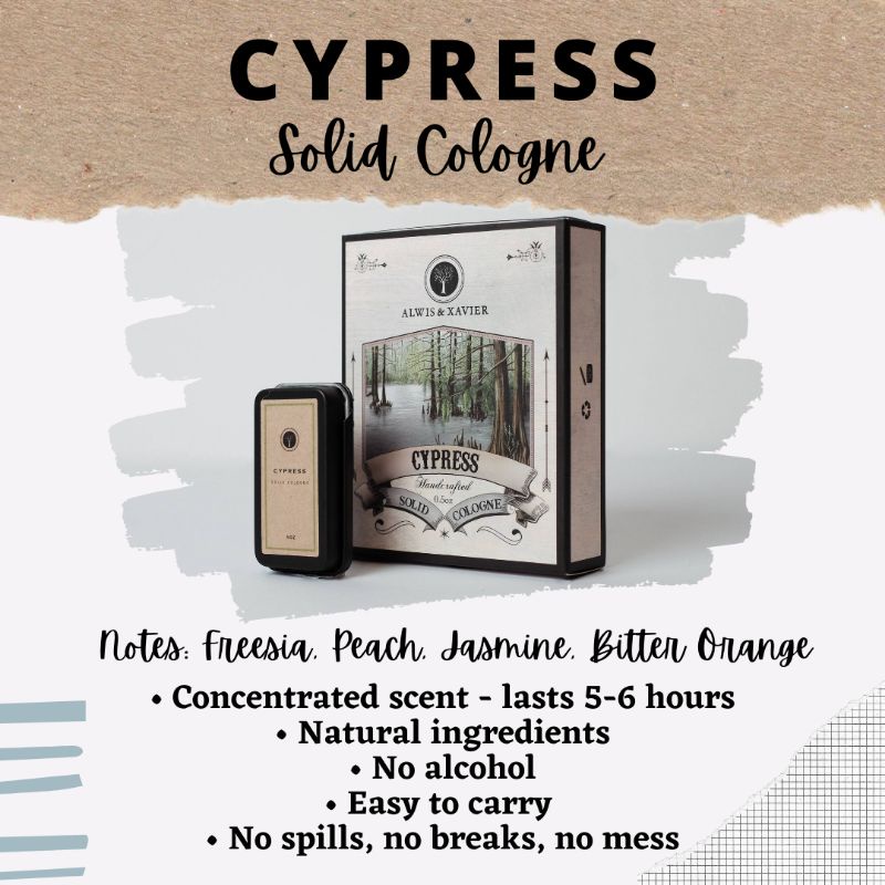 Cypress - Handcrafted Solid Cologne Perfume | Floral Women Men Unisex ...