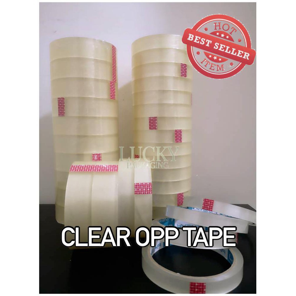 OPP TRANSPARENT TAPE@ CELLOPHONE TAPE -(12mm, 18mm, 24mm, 36mm) 40 ...