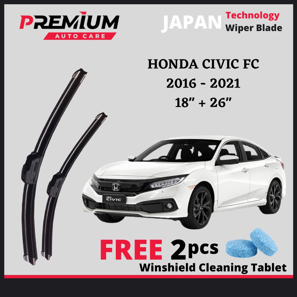 2019 Honda Civic Wiper Blade Size