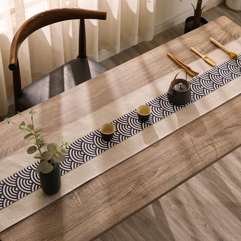 Tea Table Linen Zen Tablecloth Cotton Chinese Runner Fabric Room Art ...