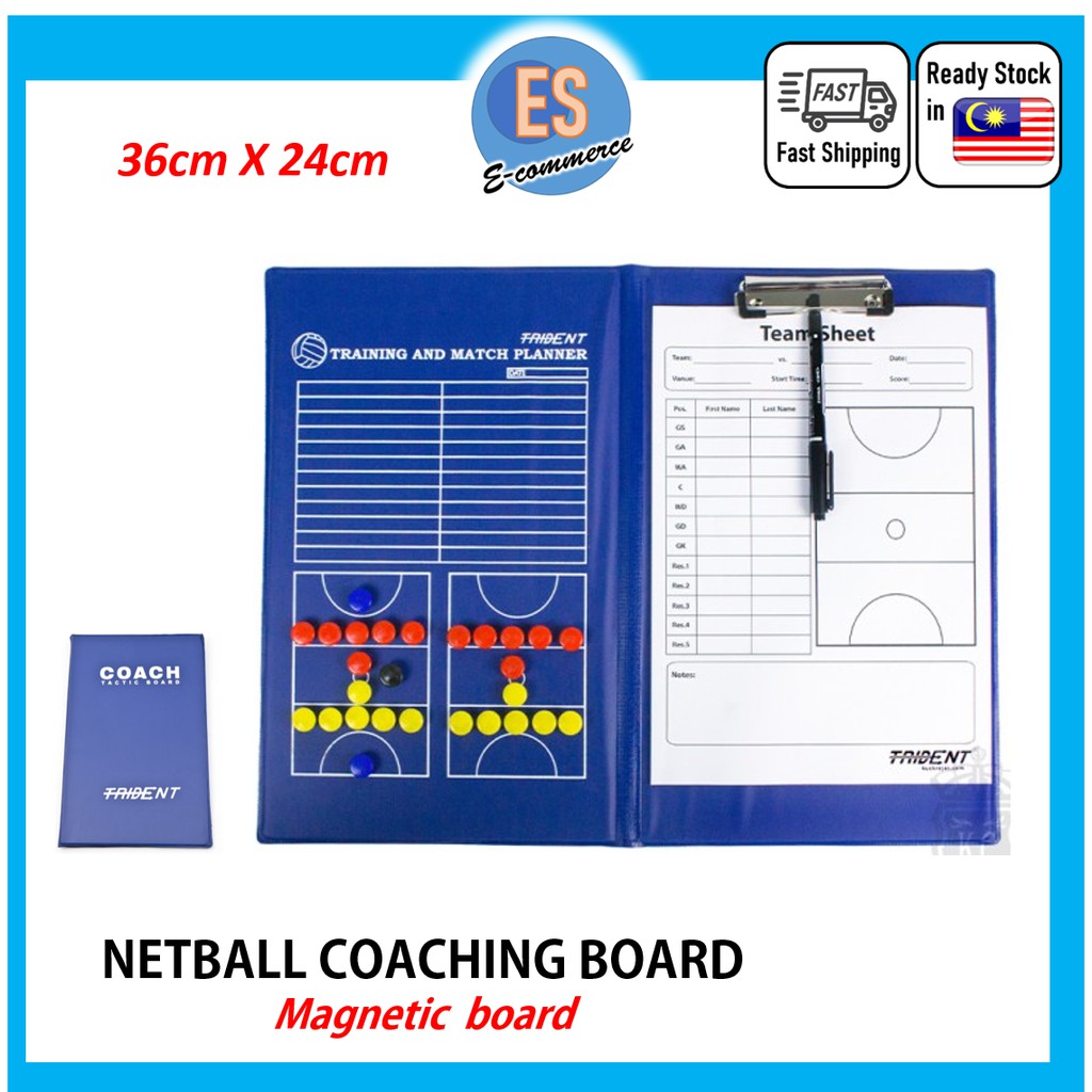 MAGNETIC COACHING BOARD 2436 - NETBALL , VOLLEYBALL [ Clear stock Sales ...