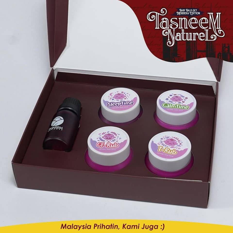 (5 in 1) TASNEEM NATUREL MERDEKA BOX LIMITED EDITION - Balm Sleep time ...