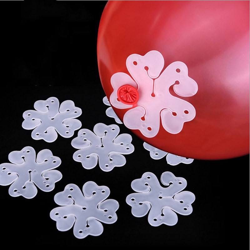 6pcs 10 In1 Balloon Clips Flower Shape Clip Ties Arch Holder Plastic ...
