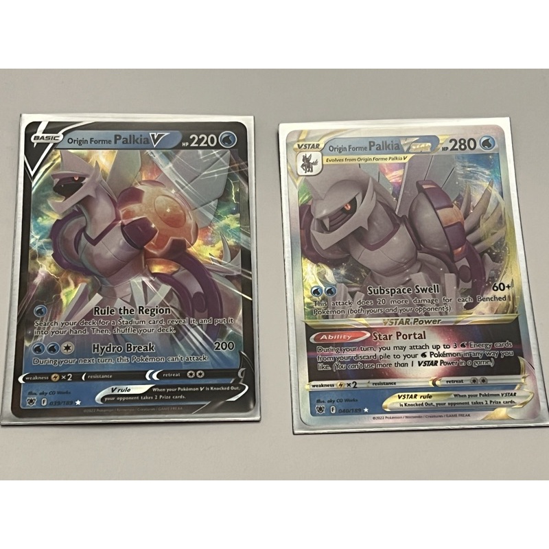 Pokemon TCG - SS10 Astral Radiance - 039/189 , 040/189 Origin Forme ...