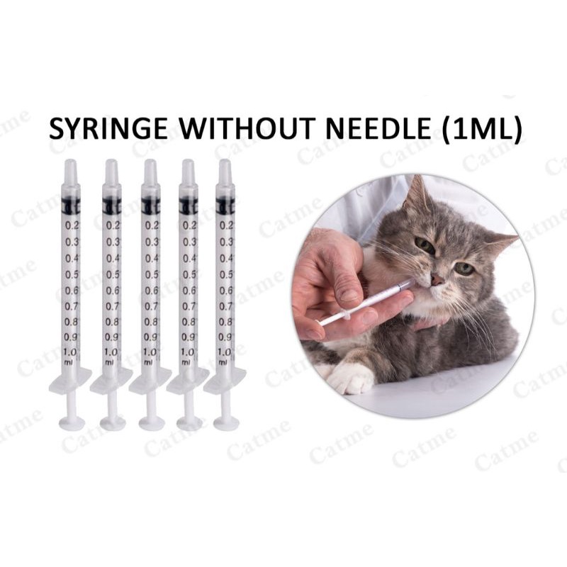 🔥DISPOSABLE SYRINGE FOR CATS 1ML ONLY FOR RM 0.80!🔥 | Shopee Malaysia