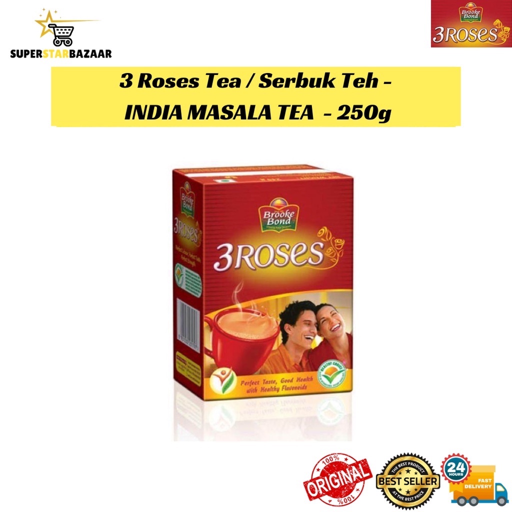 3 Roses Tea / Serbuk Teh - INDIA MASALA TEA - 250g | Shopee Malaysia