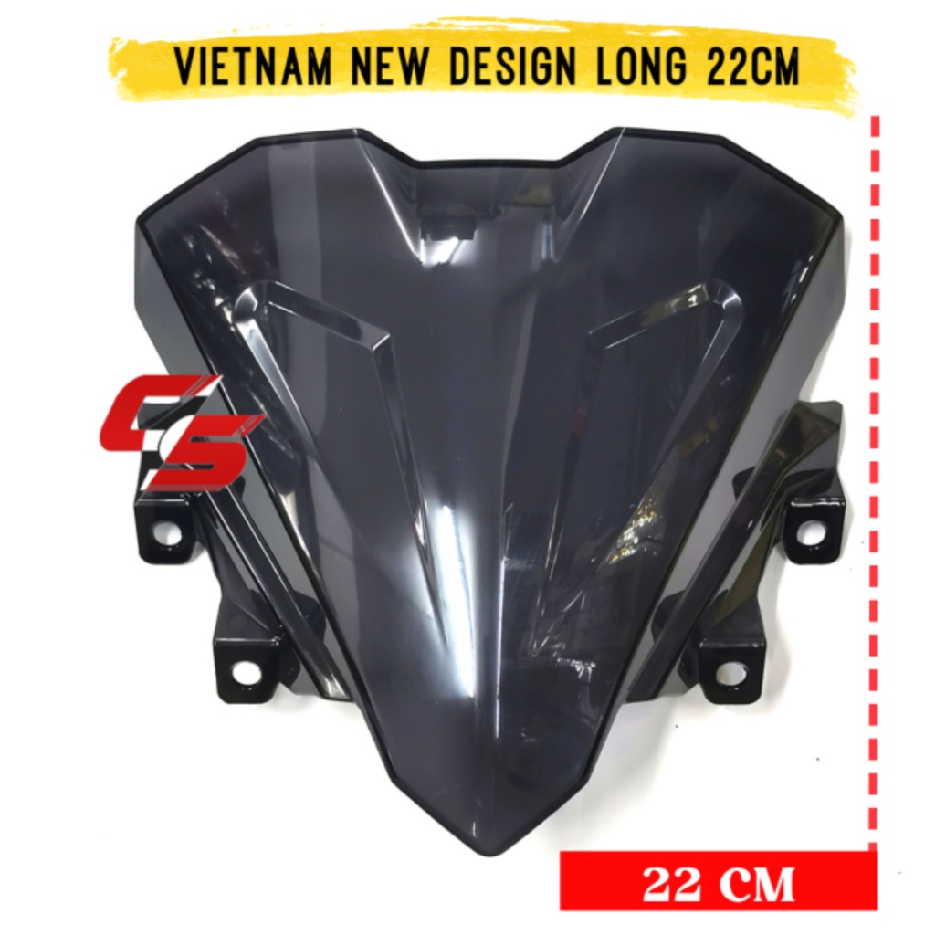 Honda RSX RS-X 150 Cowling Visor Long Vietnam 22cm / Windshield Carbon ...