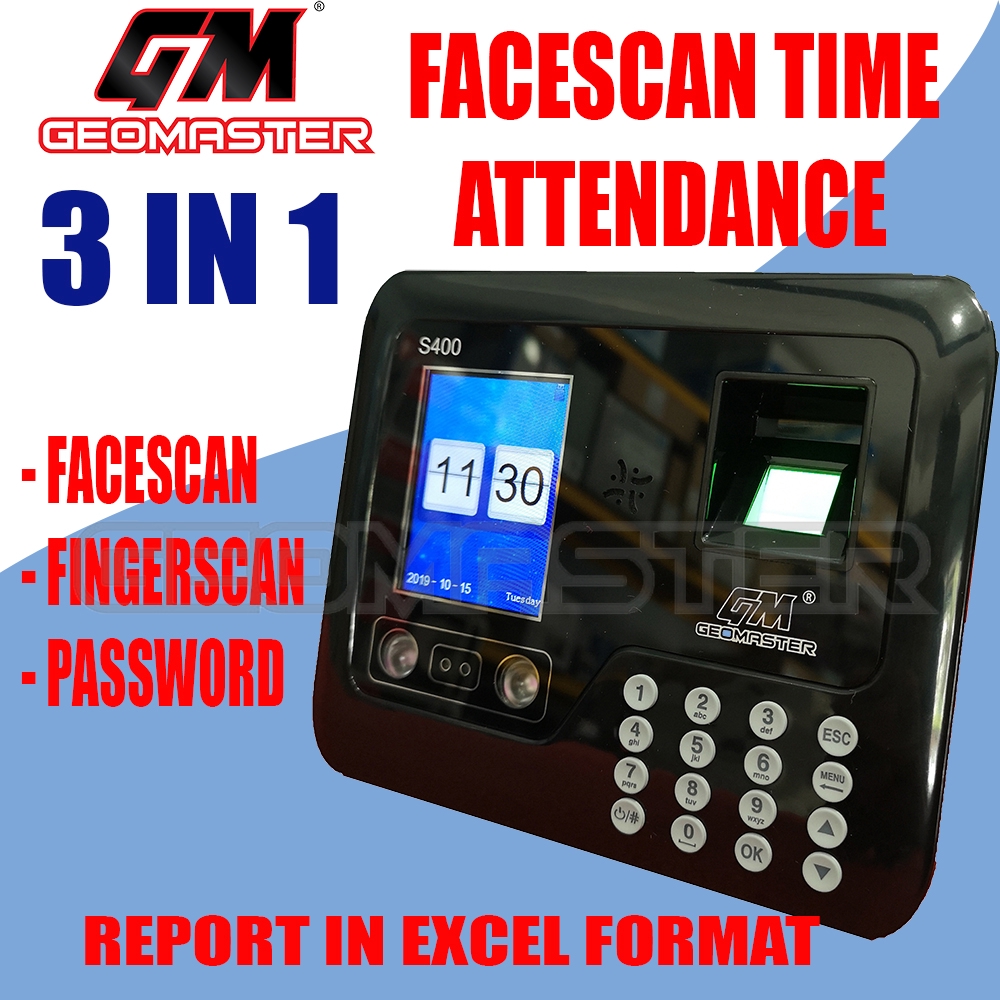 Geomaster S400 Biometric Face Recognation Time Attendance | Shopee Malaysia