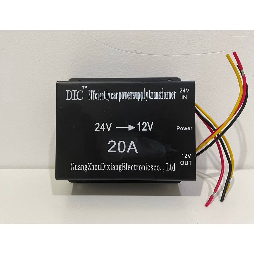 Step Down 20A DC 24V - 12V Converter DC 24 Volt to 12 Volt 20 Ampere ...