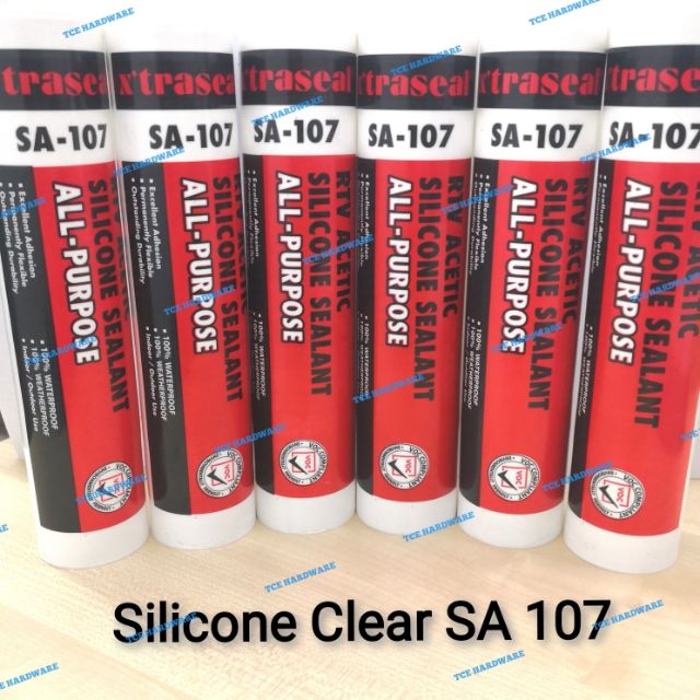 X'traseal Silicone Clear SA 107 purpose Acetic Silicone Sealant Clear | Shopee Malaysia