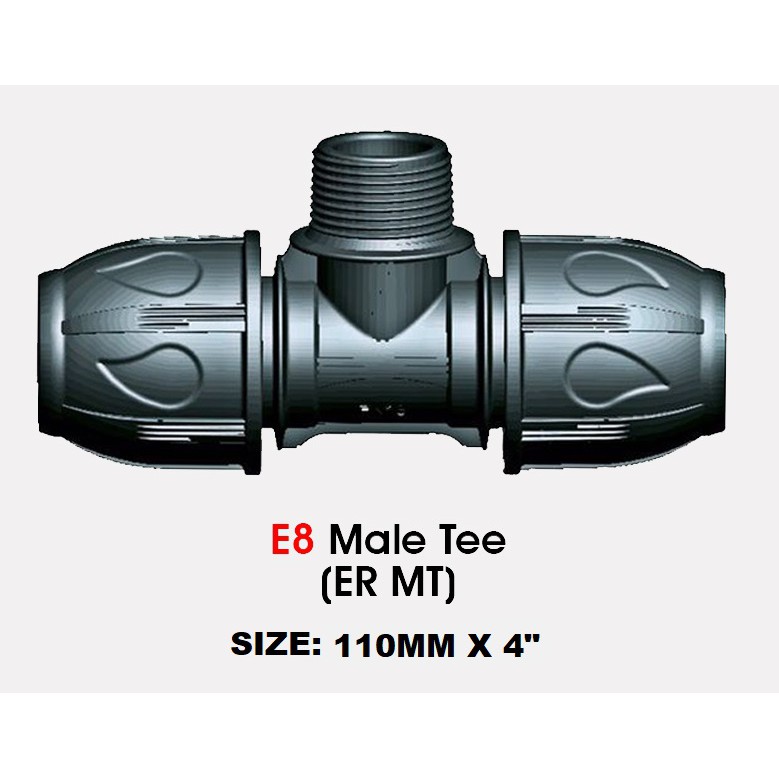 [COMPRESSION] HDPE POLY PP 110MM X 4" X 63MM 90MM ELBOW BEND END CAP ...