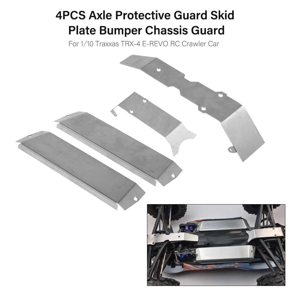 4PCS Axle Protective Guard Skid Plate Bumper Chassis Guard for 1/10 ...