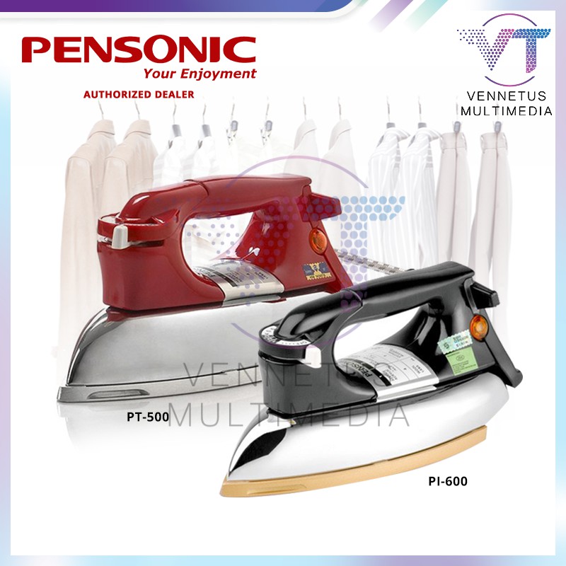 Pensonic 2KG Dry Iron 1200W PI-500, PI500 | PI-600, PI600 (Seterika,熨斗 ...