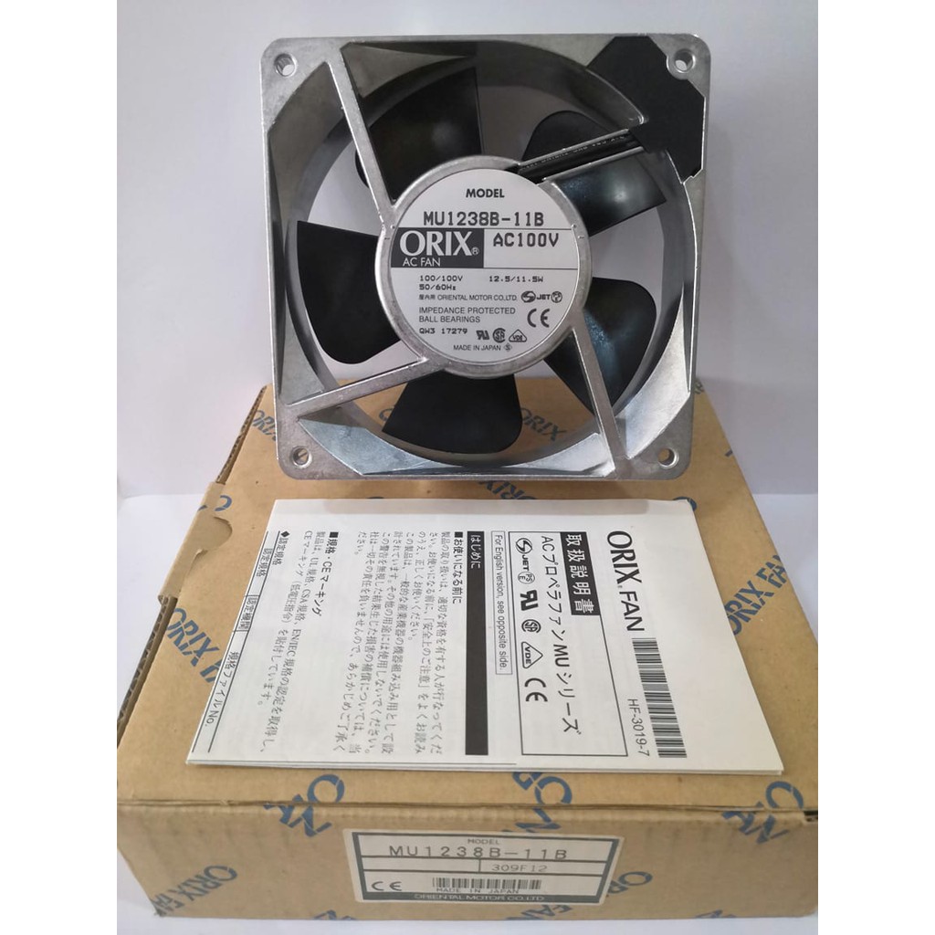 ORIENTAL MOTOR ORIX AC FAN MU1238B-11B , Size119mm×119mm, INPUT VOLT100VAC | Shopee Malaysia