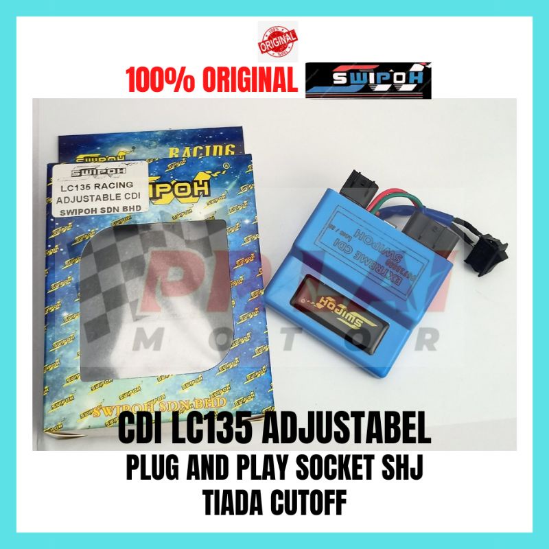 SWIPOH RACING CDI UNIT ADJUSTABLE MAPPING MAP BUTTON MODE YAMAHA LC135 ...
