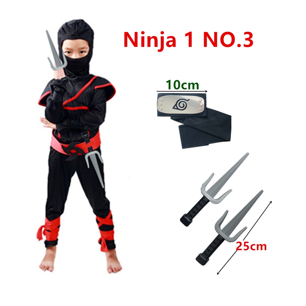 Naruto baju baby boy Ninja Cosplay Costume Boys Kids Anime Assassin ...