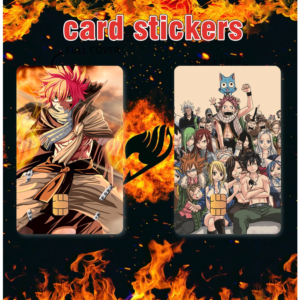 FAIRY TAIL CARD STICKER - NATSU DRAGNEEL KAD STICKER - FAIRY TAIL TNGO ...