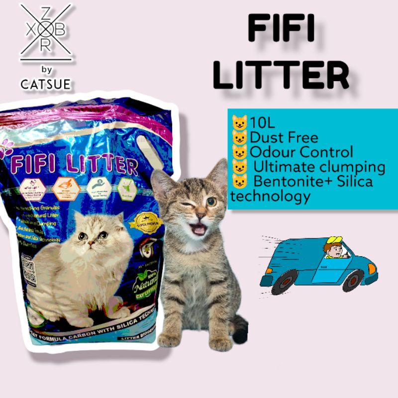 Fifi cat litter natural 10L | Shopee Malaysia