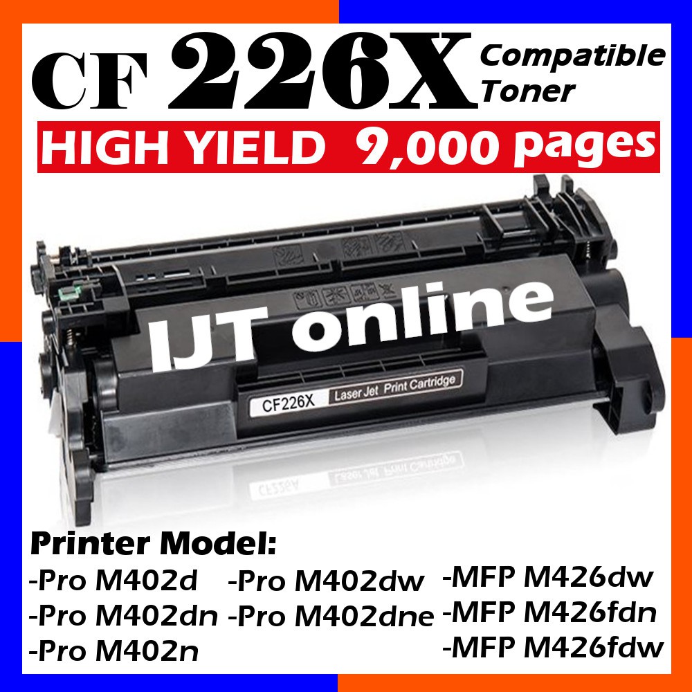 Compatible CF226X CF 226X 26X HP26X CF226A HP LaserJet Pro M402n M402dn ...