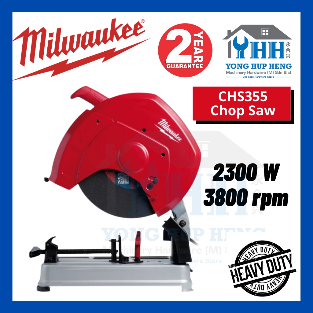 Milwaukee CHS 355 14” Chop Saw / Electric Cut off Machine CHS355 ...