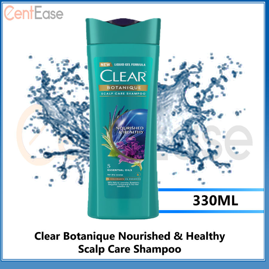 Clear Botanique Nourished & Healthy Scalp Care Shampoo 330ml | Shopee ...