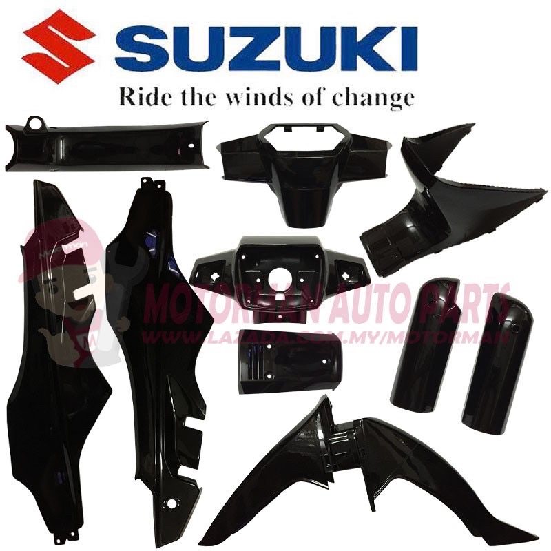 SUZUKI BEST 110 BODY SET COVER SET bodyset coverset merah hitam red ...