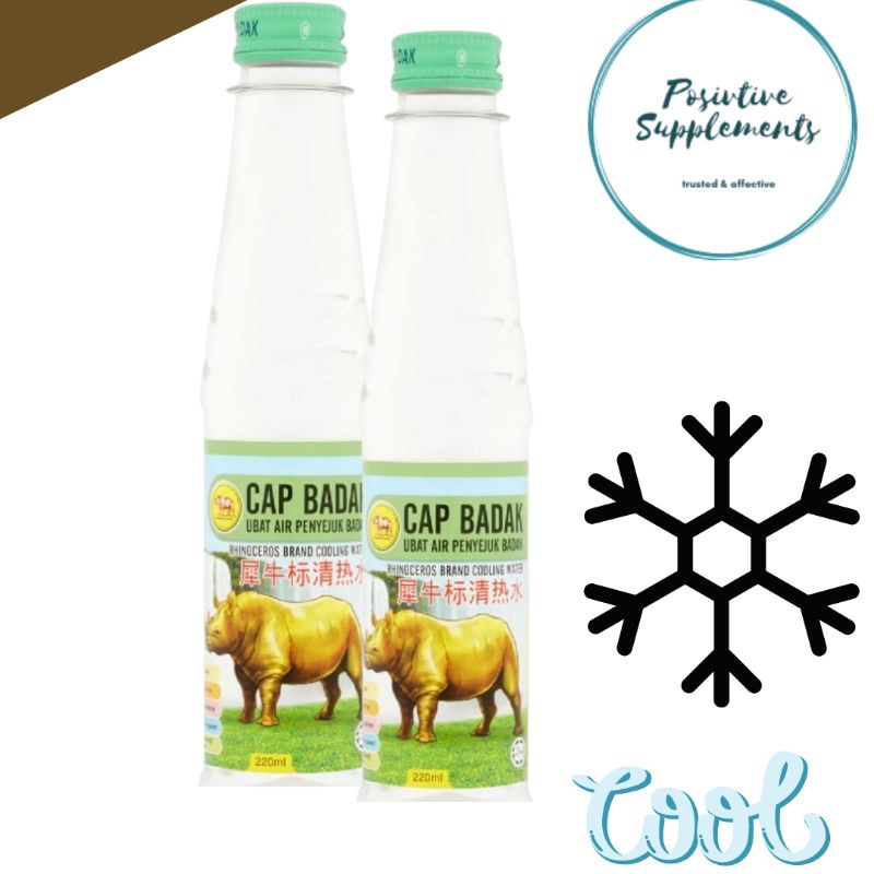 AIR CAP BADAK RHINOCEROS BRAND / KAKI TIGA 220ML | Shopee Malaysia
