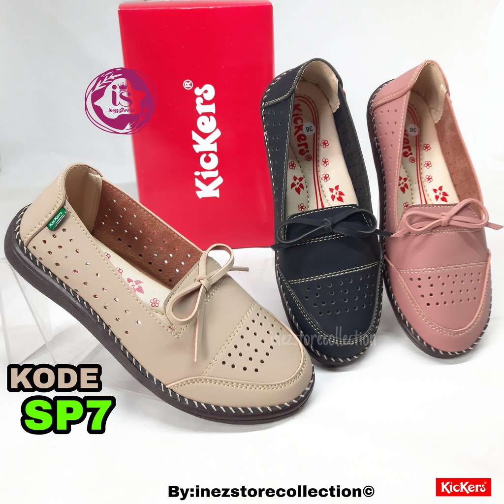 KICKERS WOMEN'S SLIP-ON SHOES CODE SP7 QUALITY | Shopee Malaysia