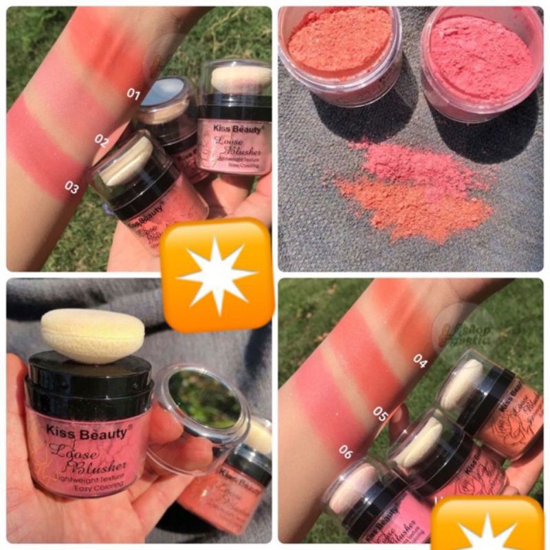 🍁 kiss beauty loose blusher🍁 | Shopee Malaysia