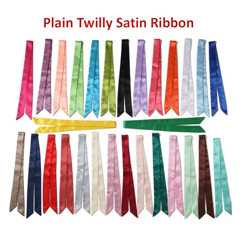 PLAIN SILK TWILLY COLORFUL RIBBON | Shopee Malaysia