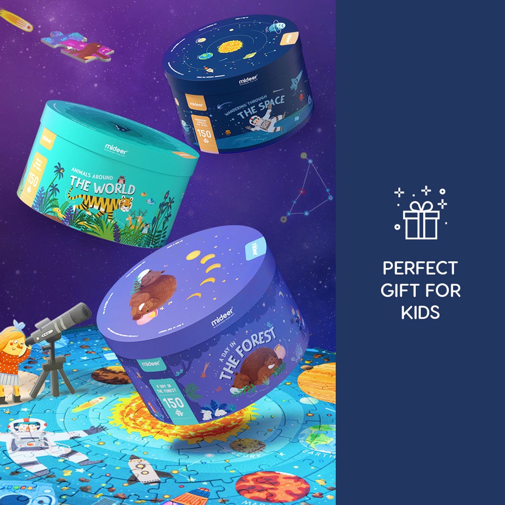 MIDEER Gift Box Puzzle Series-jigsaw puzzle untuk minda kanak kanak ...