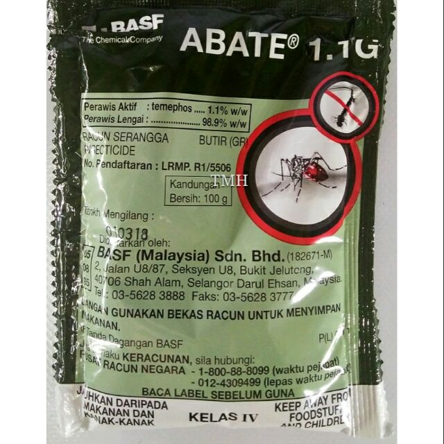 BASF Abate® 1.1G Aedes Mosquito Larvae-100g/Pack | Shopee Malaysia