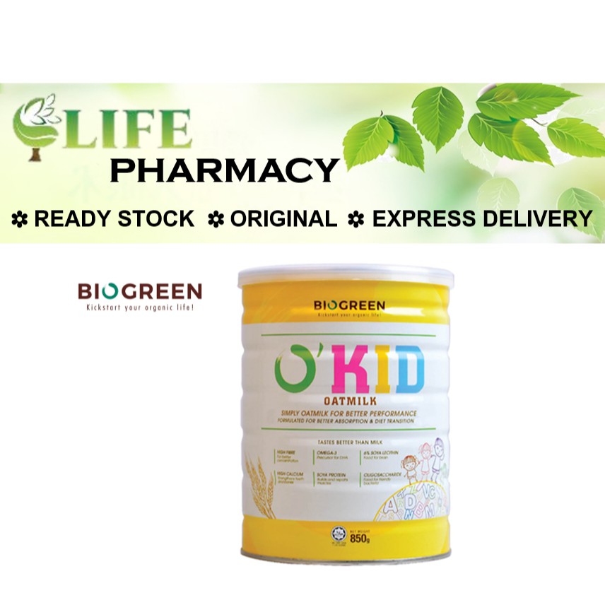 BIOGREEN O'KID OATMILK 850G | Shopee Malaysia