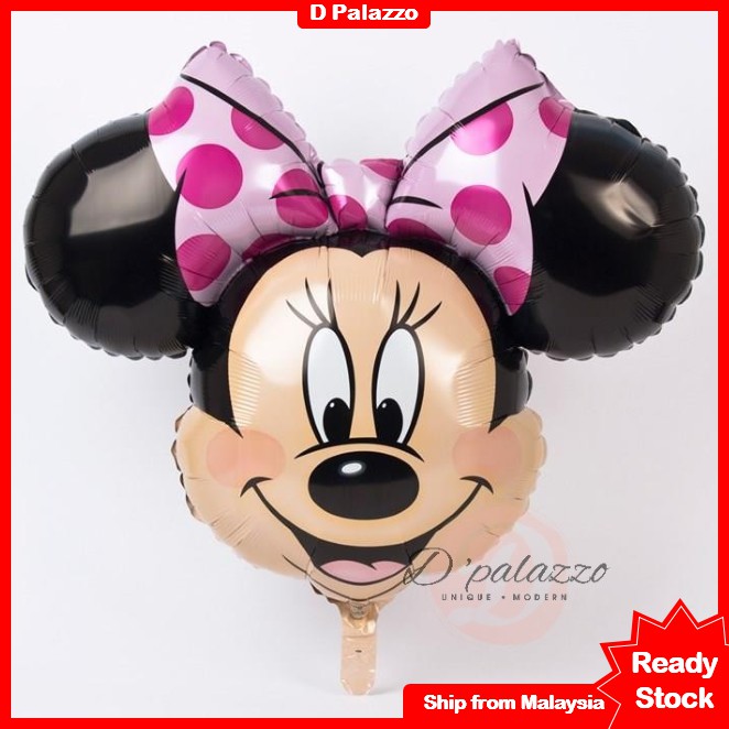 Minnie Mouse Balloon Disney Mini Birthday Decoration (30cm) | Shopee ...