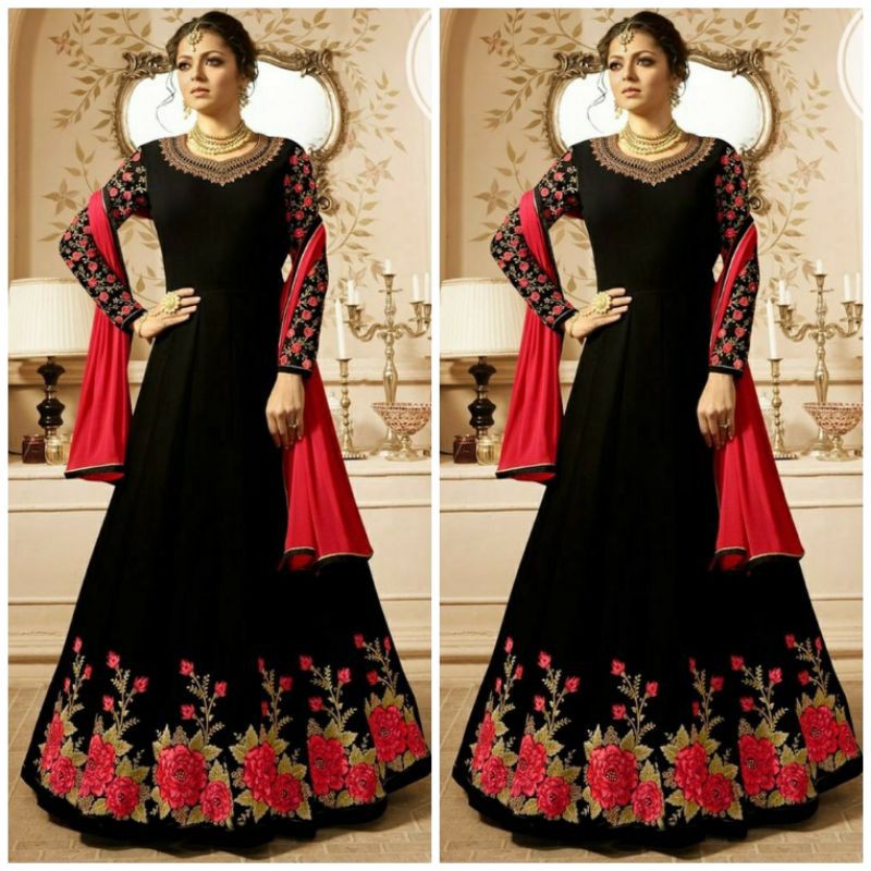 Embroidered Gamis/Latest Embroidered Gamis/Jumbo Abaya/Dannis | Shopee ...