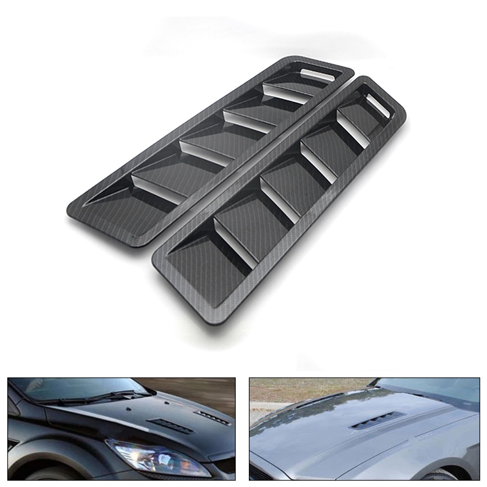Air Flow Intake Universal Scoop Bonnet Side Fender Car Decorative Cover ...