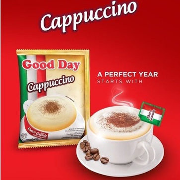 Good Day Cappuccino with cocoa granule 5 Sachet original indonesia ...