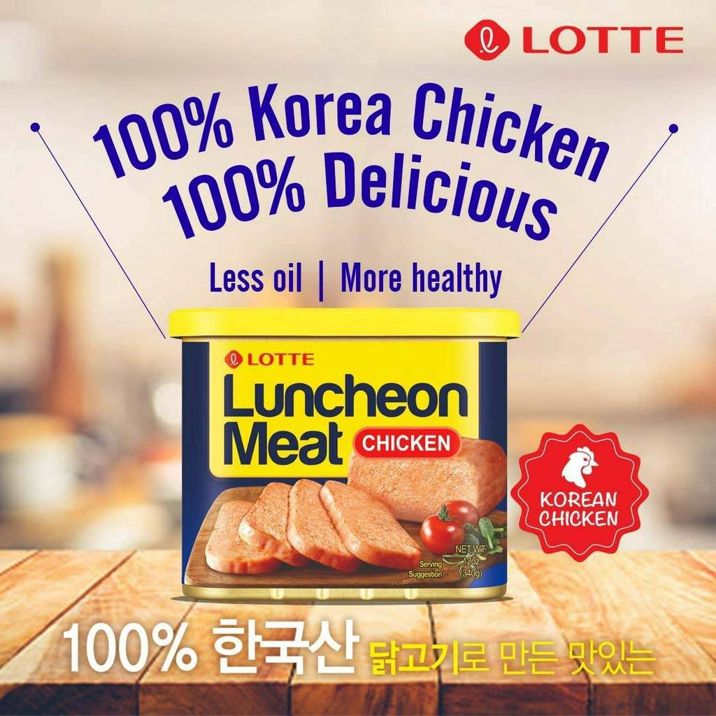 【WPY】Lotte Korean Luncheon Meat Chicken 韩国午餐肉（鸡肉）【Ready Stock】 | Shopee ...