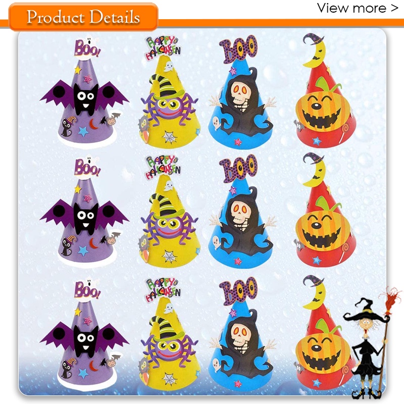 [Datz] Halloween Party Hats Cartoon Paper Cap Birthday Decoration For ...