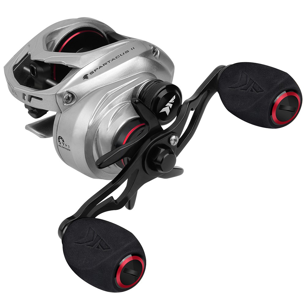 KastKing Spartacus II Ultra Smooth Baitcasting Reel 7+1 Ball Bearings 7.2:1 High Speed Gear ...