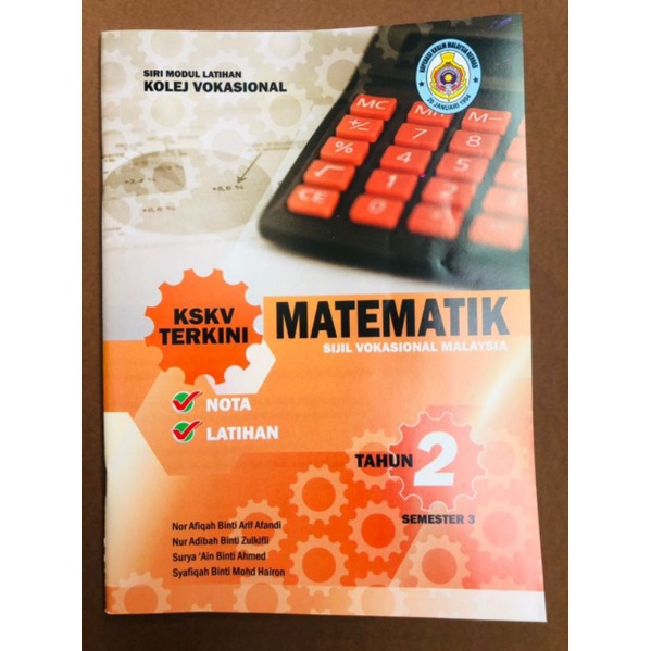Buku Latihan Kolej Vokasional ~ Sains Sejarah Matematik | Shopee Malaysia
