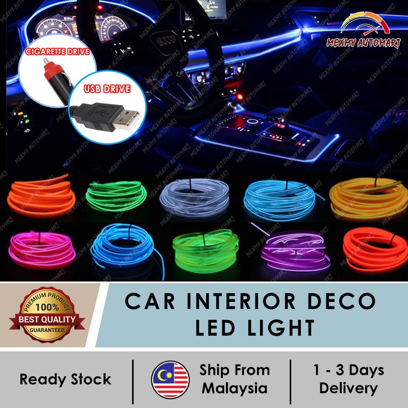 CHEAPEST HOT ! LED Car Interior Lighting Decorative Light Strip Deco ...