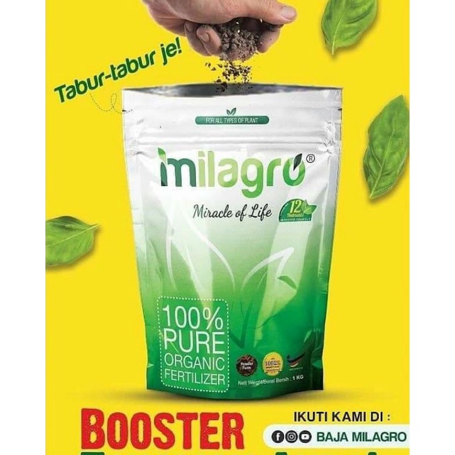 Milagro Baja Organik Mudah Tabur Fertilizer Booster Tanaman Buah-buahan ...