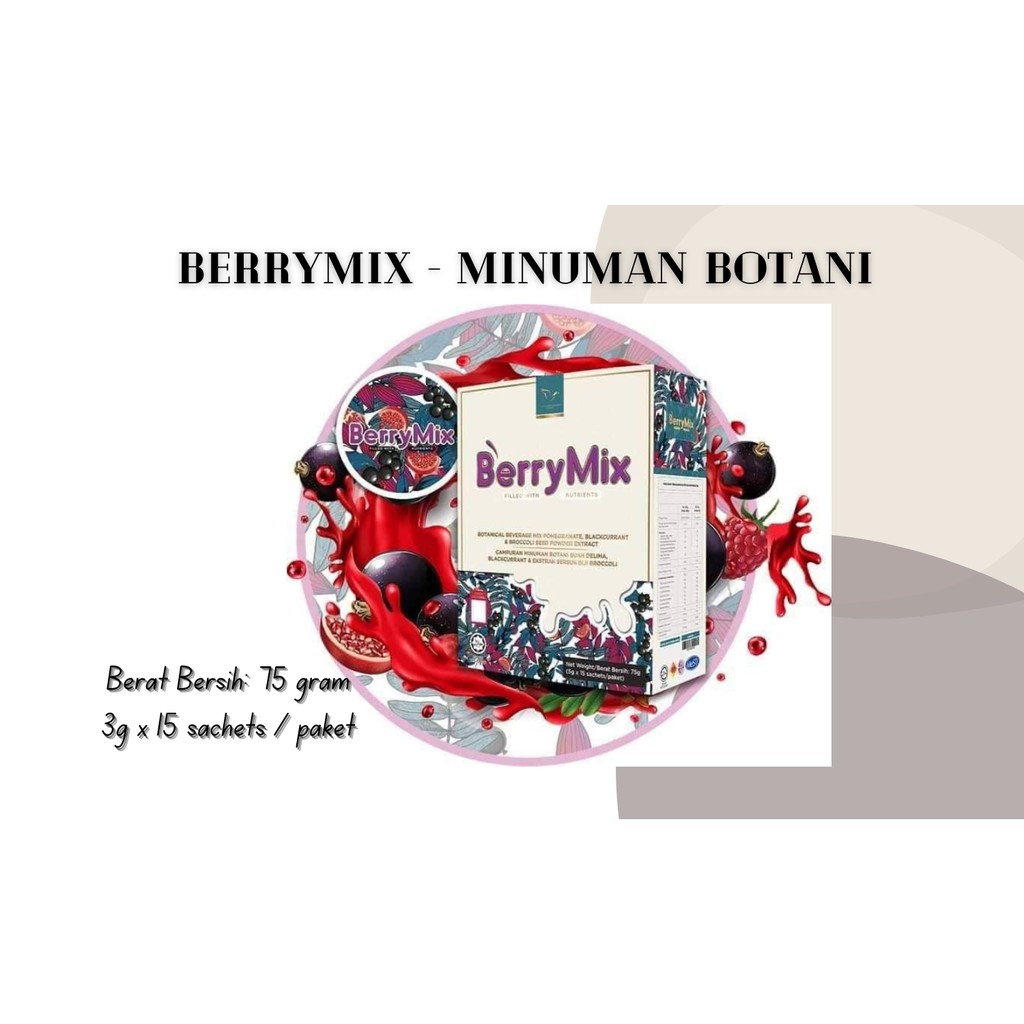 Berry Mix Filled With Nutrients - Campuran Minuman Botani Buah Delima ...