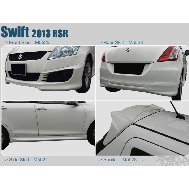 Suzuki Swift 2011 2012 2013 2014 2015 2016 RSR Bodykit body kit front ...