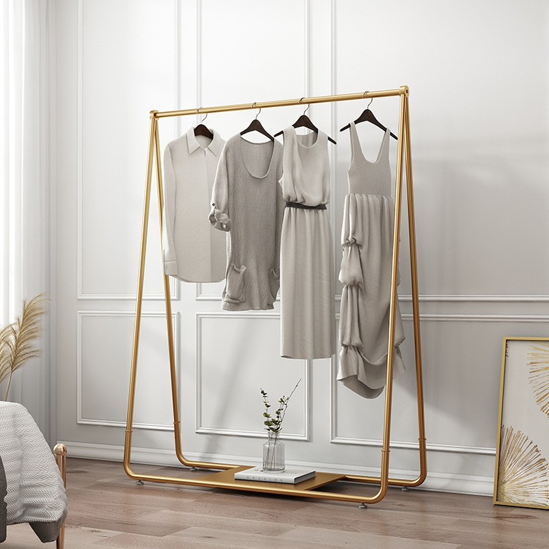 new Clothing store display rack Light luxury rack Women's clothing ...
